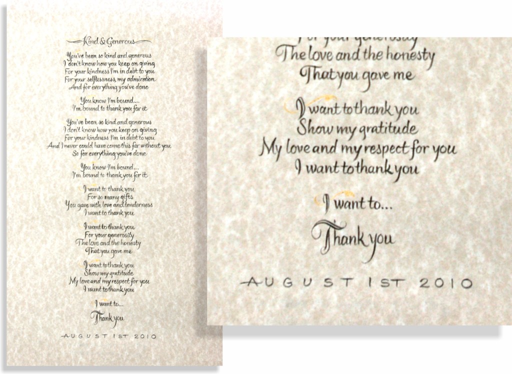 Calligraphy by Frank Smith | Frank Smith Signs